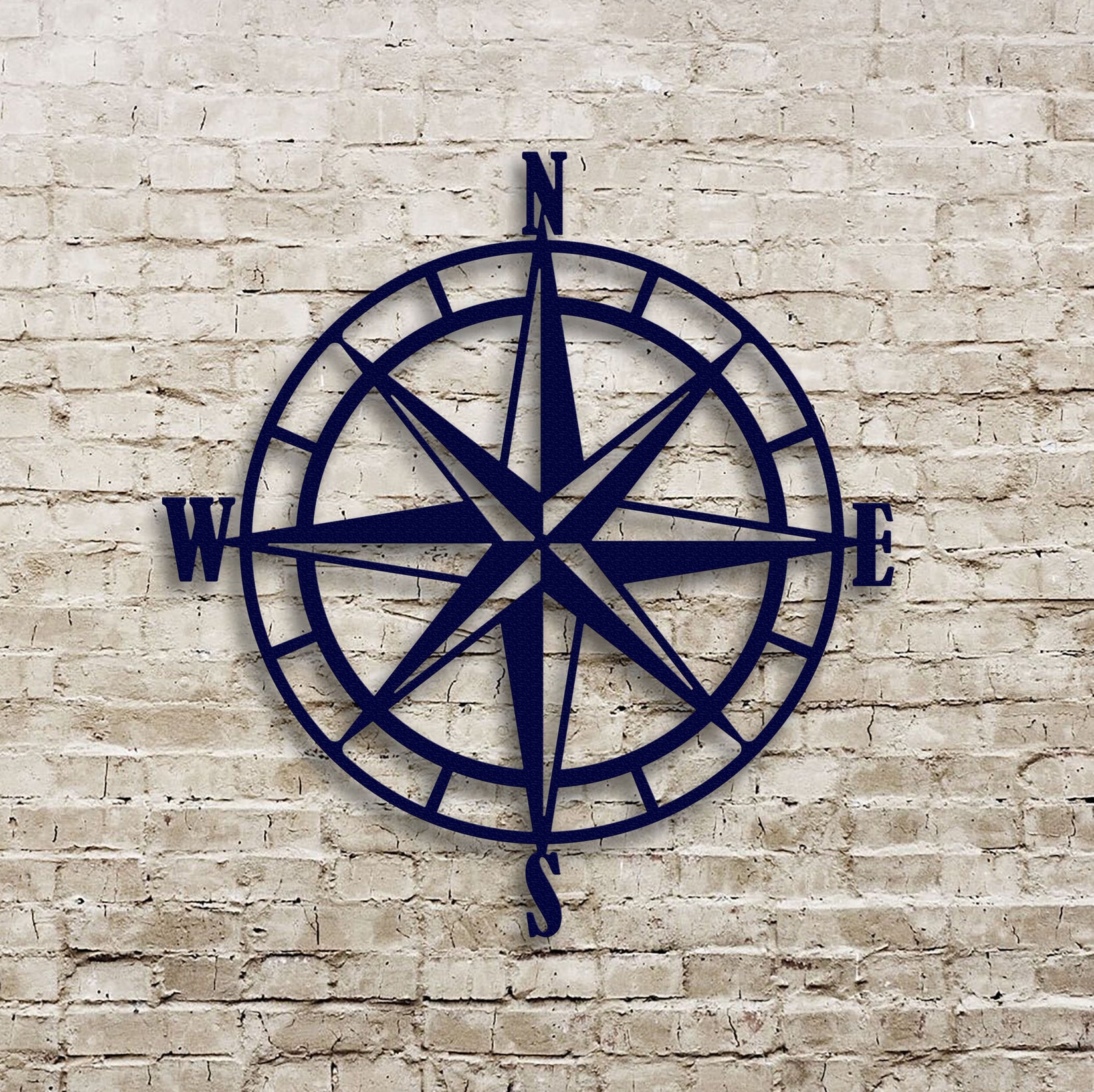 Nautical Compass Rose Metal Wall Art – CustomMetalWorx
