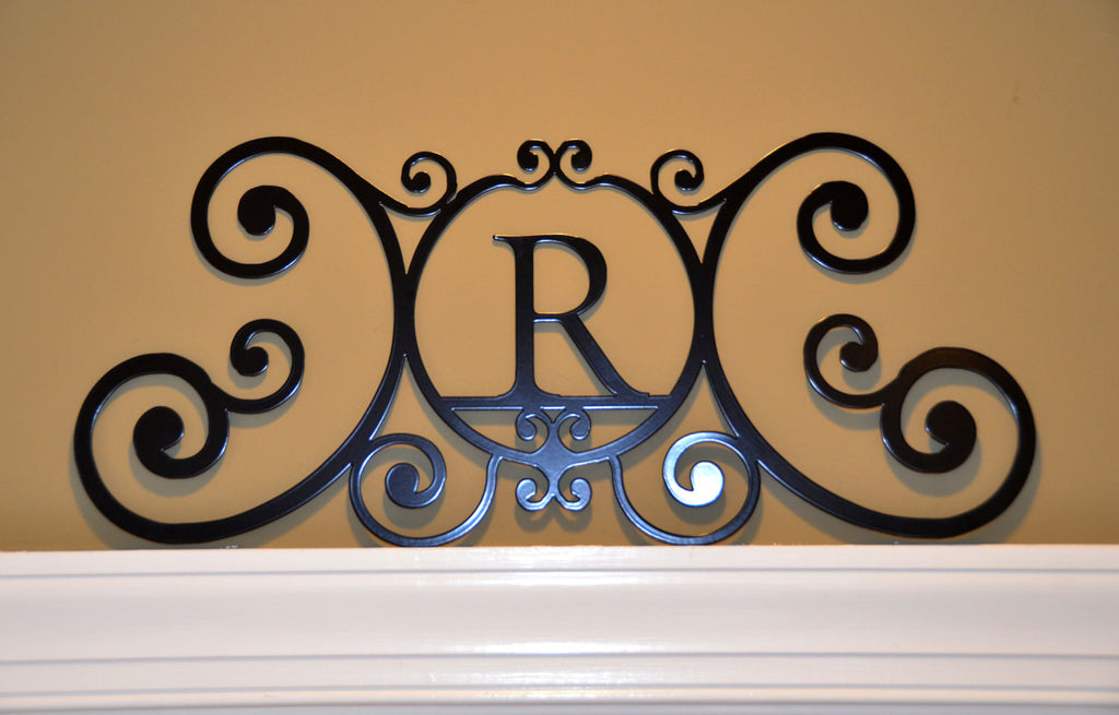 Personalized Wall Decoration, Door Topper, Custom Monogramed Art ...